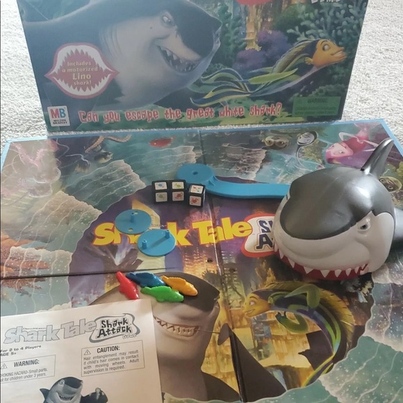 Dreamworks | Toys | Shark Tale Shark Attack Game W Motorized Lino Shark ...